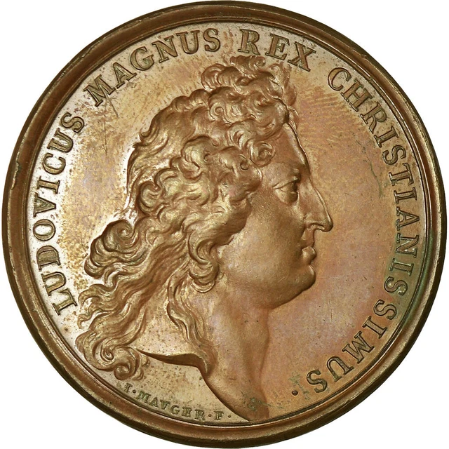 FRANCE, MÉDAILLE, LOUIS XIV, Mort de la Reine, 1683, Mauger, SUP+ ...