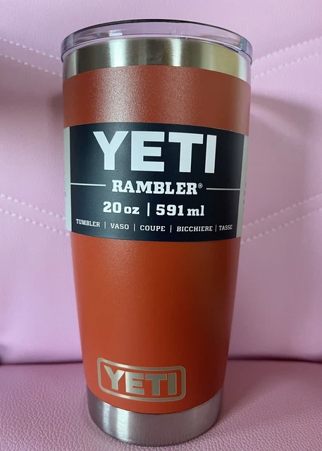YETI RAMBLER TUMBLER 20 oz With Magslider Lid - High Desert Clay $27.99 ...