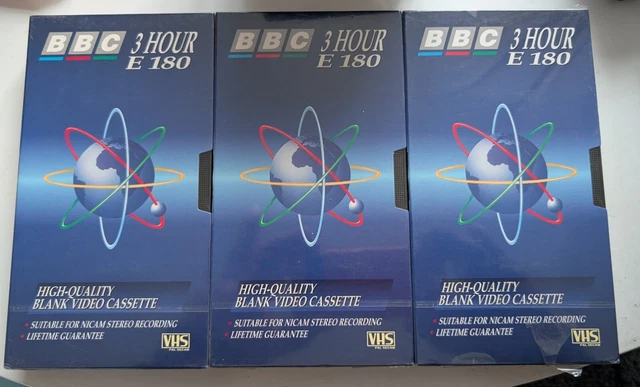 BLANK BBC E180 VHS Tapes £20.48 - PicClick UK
