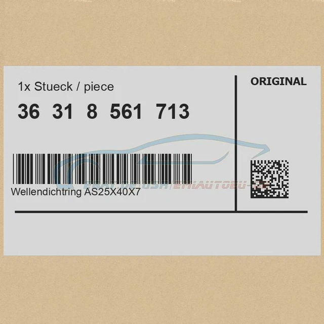 ORIGINAL BMW 23127705086 - Wellendichtring 20X32X8 $73.94 - PicClick AU