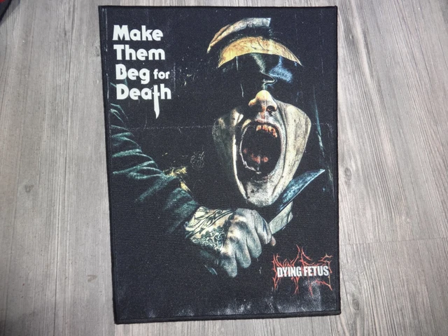 DYING FETUS PATCH Backpatch Death Metal Disgorge EUR 25,00 - PicClick FR