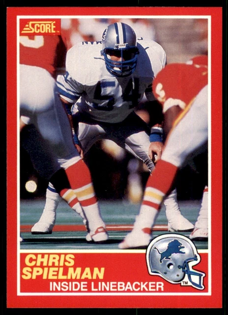 1989 SCORE. CHRIS Spielman Rookie. Detroit Lions #167 EUR 1,92 ...