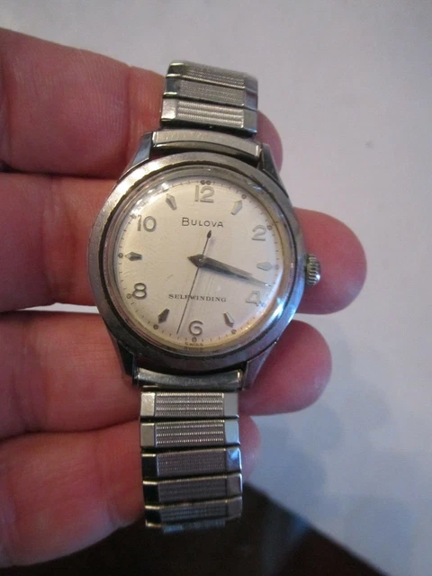 VTG BULOVA SELF WINDING WATCH - 83049 - 35mm CASE - FITS UP TO 9" WRIST ...