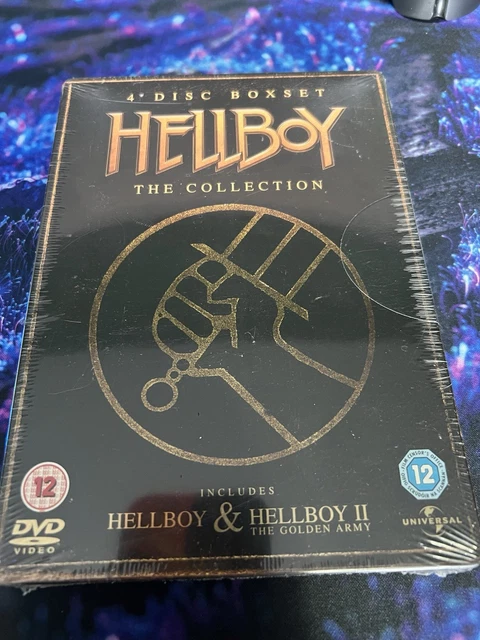 HELLBOY THE COLLECTION 2008 4-Disc DVD Set in Steelbook Case, Golden ...