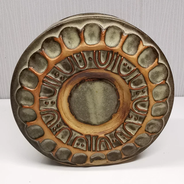 ICONIC 1970’S LOUIS Hudson Vintage STUDIO Art POTTERY Round Pattern ...