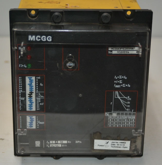 GEC ALSTHOM OVERCURRENT Protection relay MCGG63F1CD0501A $449.00 ...