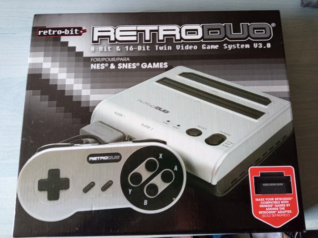 CONSOLE RETRO DUO pour anciens jeux video Nintendo NES SNES US EUR 98 ...