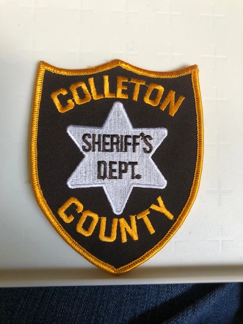 COLLETON COUNTY SHERIFFS Department Police Patch Obsolete EUR 5,99 ...