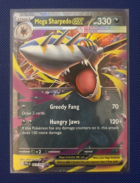 POKÉMON TCG MEGA Sharpedo EX 061/094 Phantasmal Flames NM $4.97 - PicClick