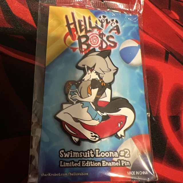 HELLUVA BOSS PIN-UP Loona #2 Limited Edition Enamel Pin Furry Vivziepop ...