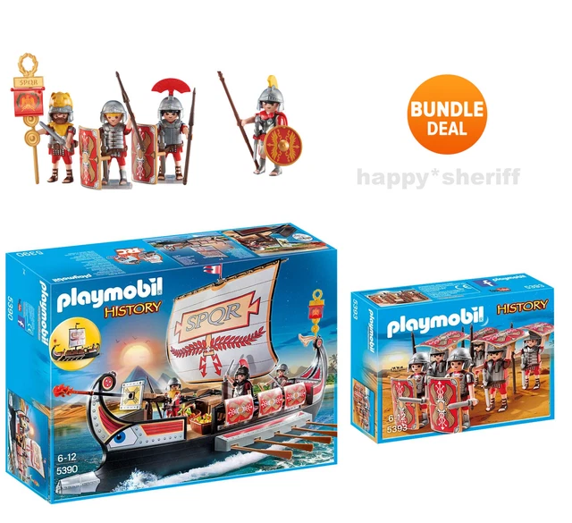 PLAYMOBIL HISTORY SET 5390 Roman Galley Sets 5393 6490 6491 Roman ...