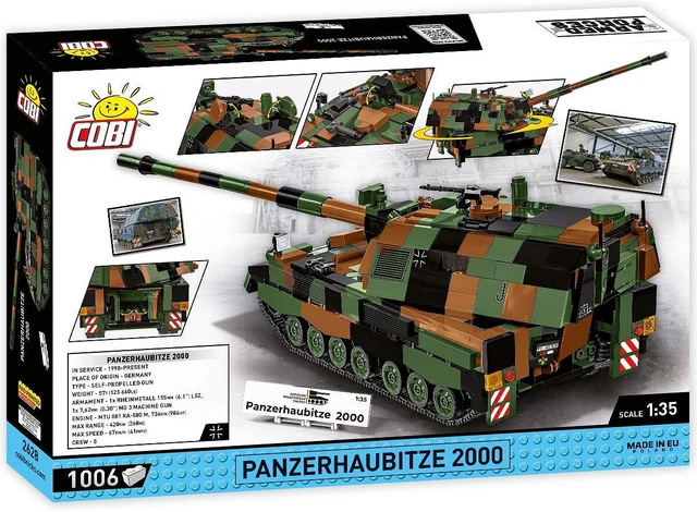 COBI 2628 PANZERHAUBITZE 2000 Bundeswehr 1006 Bausteine Maßstab 1:35 ...