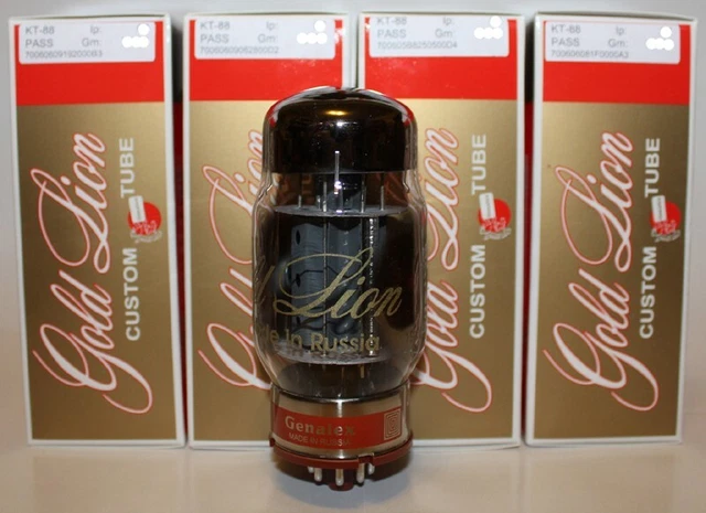 USINE PLATINE QUAD Assortis Genalex Or Lion KT88 Tubes, Tout Neuf en Boîte EUR 411,00 - PicClick FR