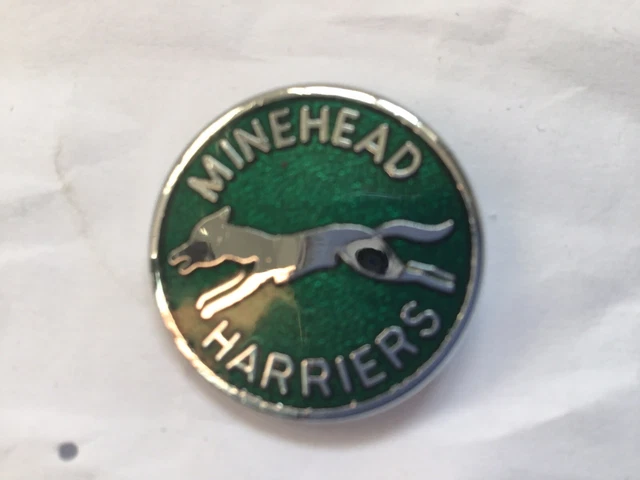MINEHEAD HARRIERS Foxhounds Hunt Supporters Club Badge £9.99 - PicClick UK