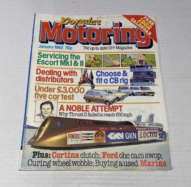POPULAR MOTORING MAGAZINE January 1982 Vol 21 no.1 Escort Mk1 Mk2 ...