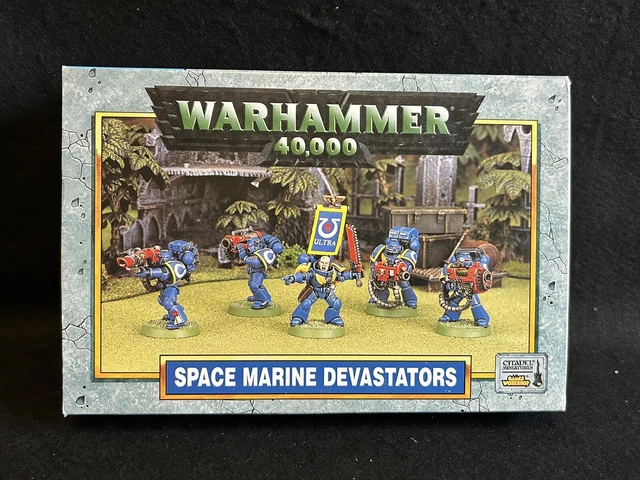 GAMES WORKSHOP WARHAMMER 40k Space Marine Devastators Squad Set Complet ...