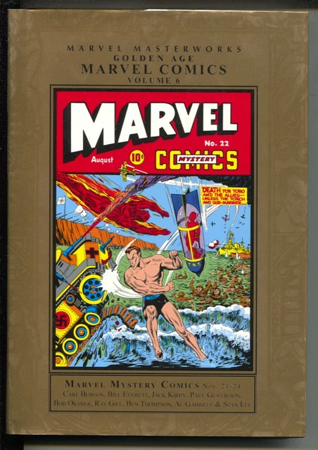 MARVEL MASTERWORKS GOLDEN Age Marvel Comics-Carl Burgos-Vol 6-2009-HC ...