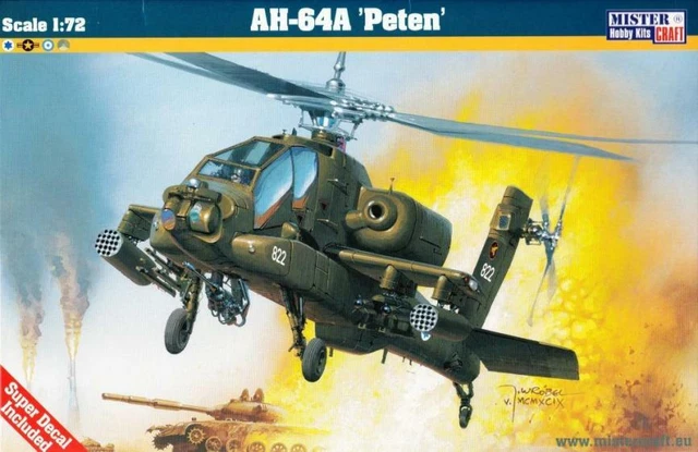 AH-64 A PETEN / Apache (Israeli, Greek & U.s. Army Mkgs) #D38 1/72 ...