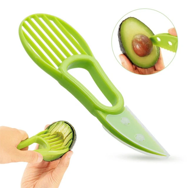 AVOCADO SLICER 3 in 1 shea corer butter fruit peeler cutter pulp ...
