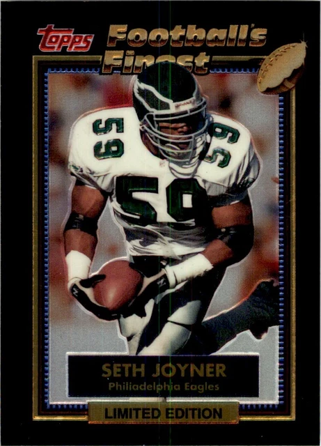 1992 TOPPS FOOTBALL'S Finest Seth Joyner. Eagles de Philadelphie #13 ...
