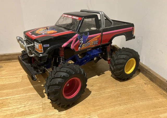 VINTAGE TAMIYA 1/10 2WD BUSH DEVIL RC rolling chassis SPARES or REPAIR ...