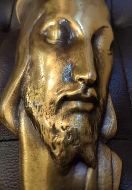 BAS RELIEF BRONZE JESUS CHRIST ART DÉCO Signé : Christian MERMET Numéro ...