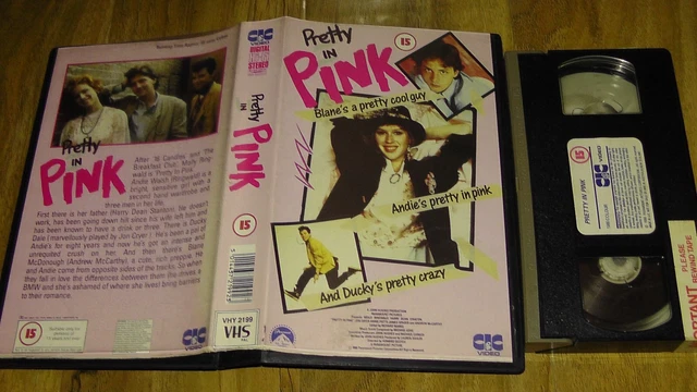 PRETTY IN PINK VHS Video Big Box Ex Rental Cert CIC £9.99 - PicClick UK