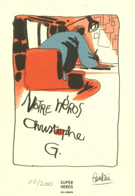 EX-LIBRIS BD - Guerres civiles T1 - Numéroté et signé par Christophe ...