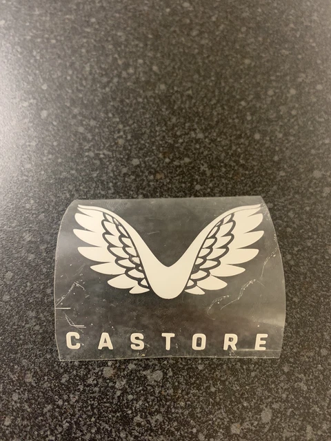 5 X CASTORE Iron On Logos Decals/Logos High Quality Logos WHITE £3.99 ...