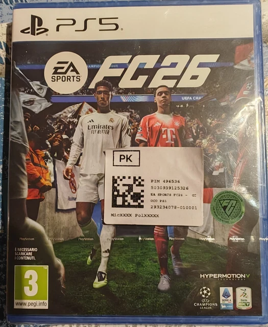PS5 EA SPORTS Fc 26 Fifa 2026 Playstation 5 Pal Eu Italiano Nuovo Dvd ...