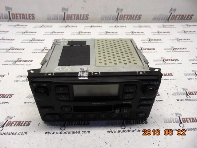 TOYOTA RAV4 RADIO STEREO CASSETTE LECTEUR UNITÉ TÊTE 86420-42050 d ...