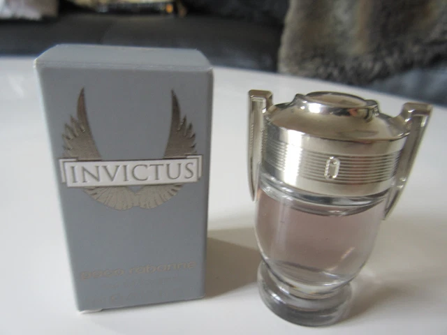 MINIATURE EDT INVICTUS de Paco Rabanne 5 ml. Neuve + boite. EUR 13,00 ...