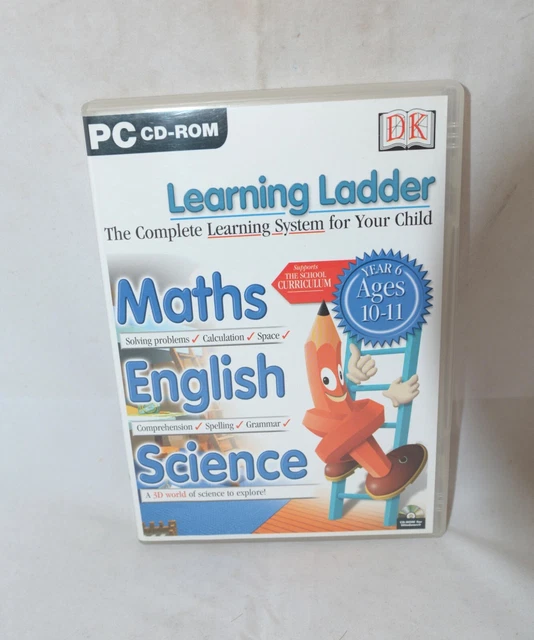 DK LEARNING LADDER Maths English & Science Year 6 (10/11 Yr Old) PC CD ...