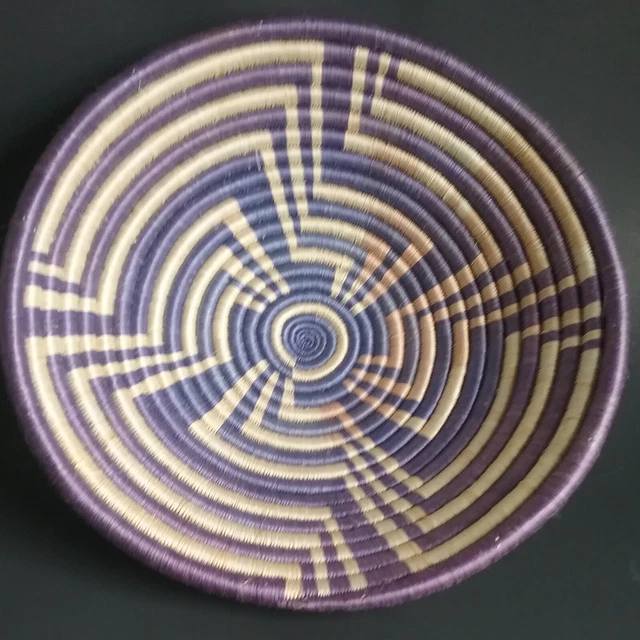 AFRICAN WOVEN MALINDI Coil Basket Made in Rwanda $59.99 - PicClick