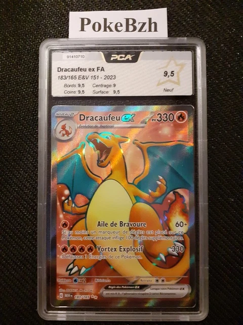 CARTE POKÉMON DRACAUFEU Ex FA 183/165 Pokémon 151 FR. Gradée PCA 9,5 FR EUR 140,00 - PicClick FR