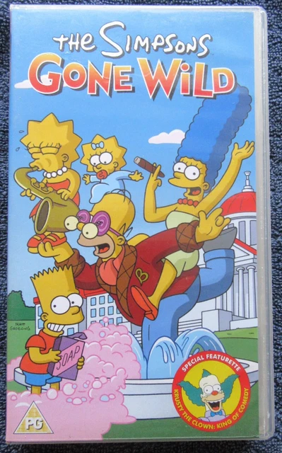 THE SIMPSONS 'GONE wild' VHS PAL, Scarce hard to find VHS release! £17. ...