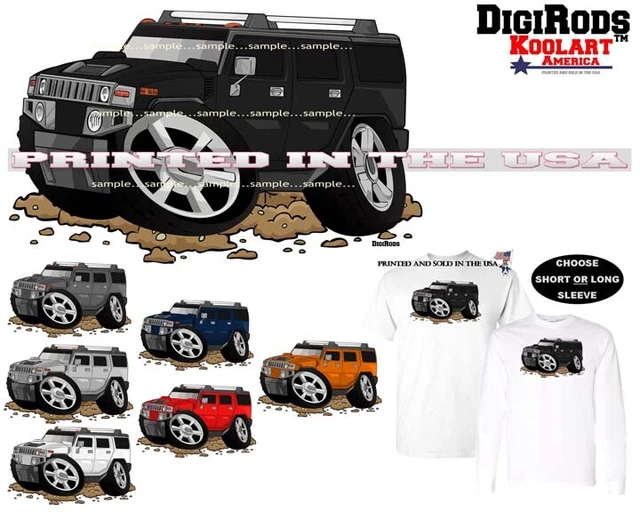 HUMMER H2 OFF Road Climb Military Vehicle DigiRods Koolart Cartoon Car ...