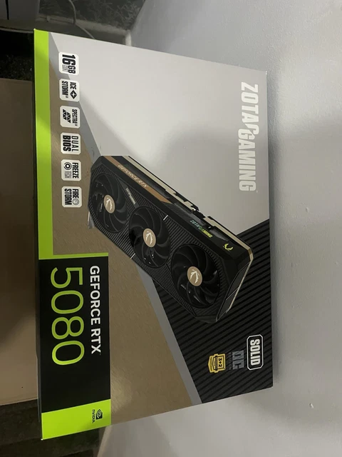 ZOTAC GEFORCE RTX 5080 Solid OC 16GB GDDR7 Graphics Card IN HAND £985. ...