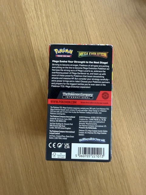 POKEMON TCG - Mega Evolution Half Booster Box (18 boosters) - NEW ...