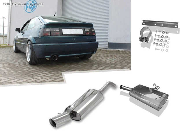 STAINLESS STEEL SPORTS Exhaust System From Vsd VW Corrado 2.0 100mm ...