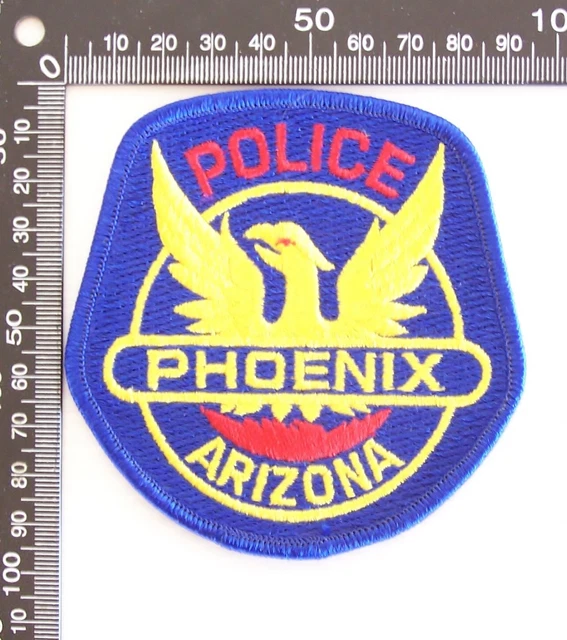 VINTAGE PHOENIX POLICE Department Arizona Embroidered Uniform Patch Sew ...