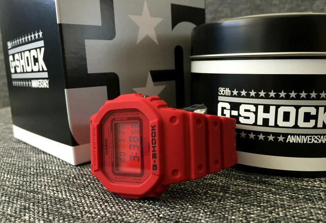 CASIO G SHOCK Dw-5635C-4 Red Out 35Th Anniversary Limited Edition Brand ...