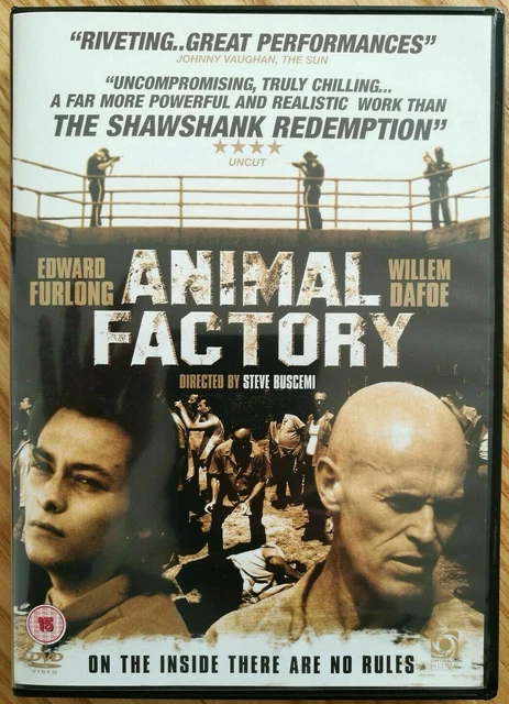 ANIMAL FACTORY DVD Willem Dafoe Steve Buscemi Edward Furlong Mickey ...