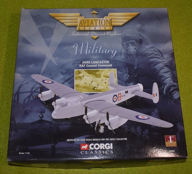 CORGI AVIATION 1/144 Scale 47302 Avro Lancaster Raf Costal Command £24. ...