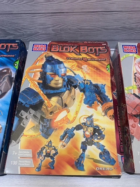 MEGA BLOKS BLOK Bots Bundle Cyborgs vs Mutroids Strife Dread Clash Job ...