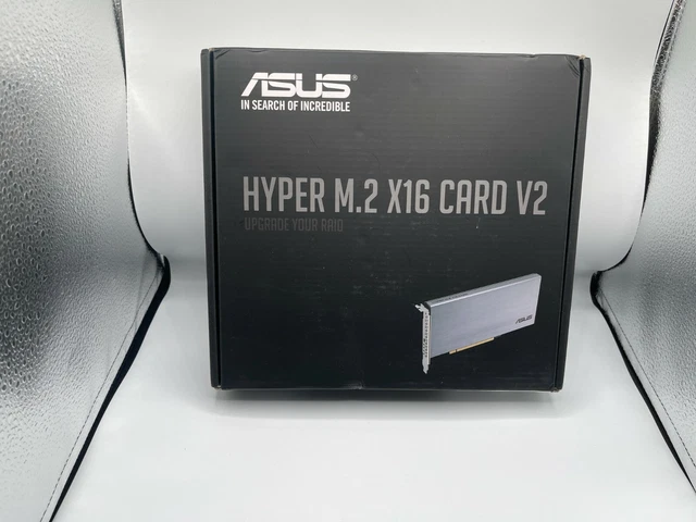 ASUS HYPER M.2 X16 PCIe 3.0 X4 Expansion Card V2 for Intel VROC and AMD ...