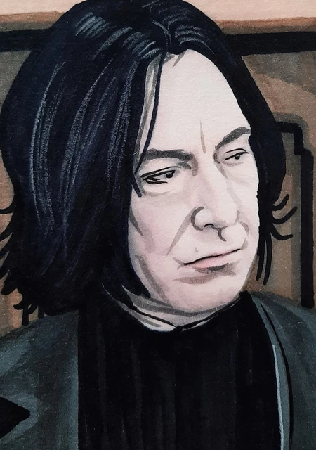 ORIGINAL PROFESSOR SNAPE Harry Potter aceo drawing Sketch card £5.98 ...