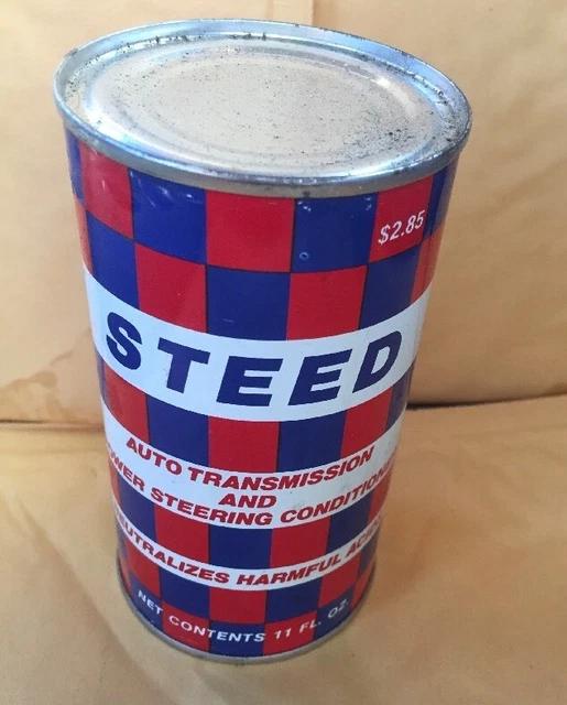VINTAGE STEED TRANSMISSION & Power Steering Full 11 Oz Gas Oil Display ...