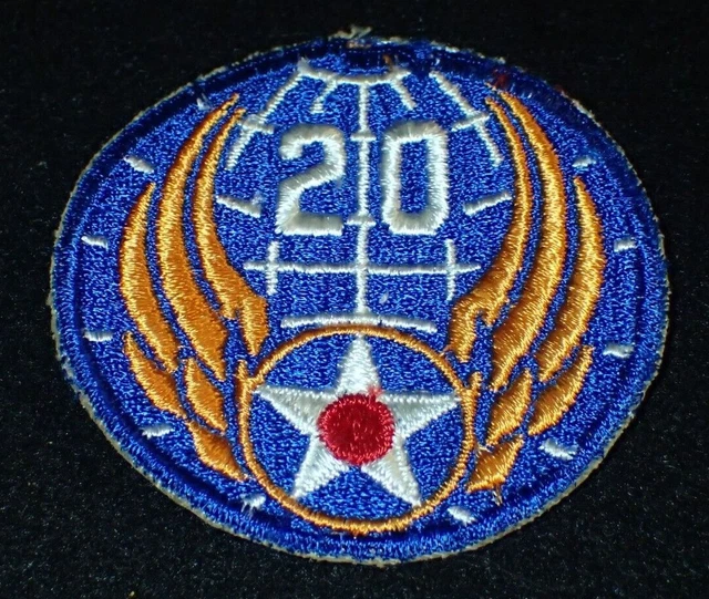 WWII USAAF 20TH Army Air Forces SSI Shoulder Patch Cut-Edge War Time Issue Orig. £13.00 ...