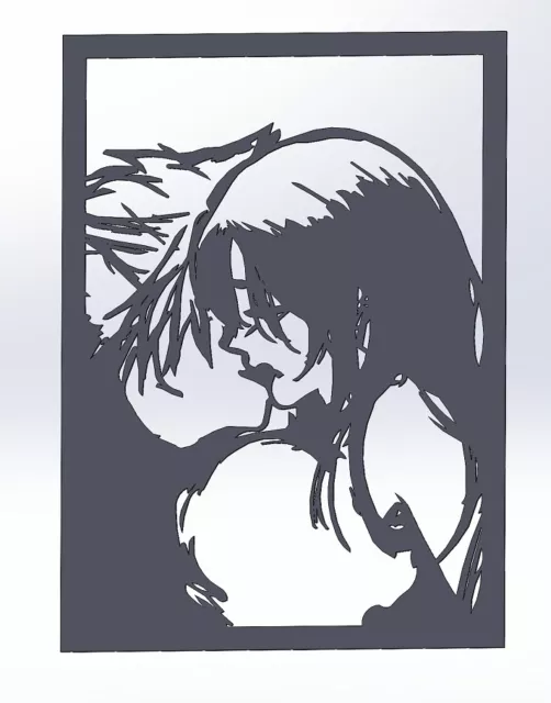 10 Dxf Cnc Parametric Cad File Women Kissing 3 Art Laser Cut Plasma